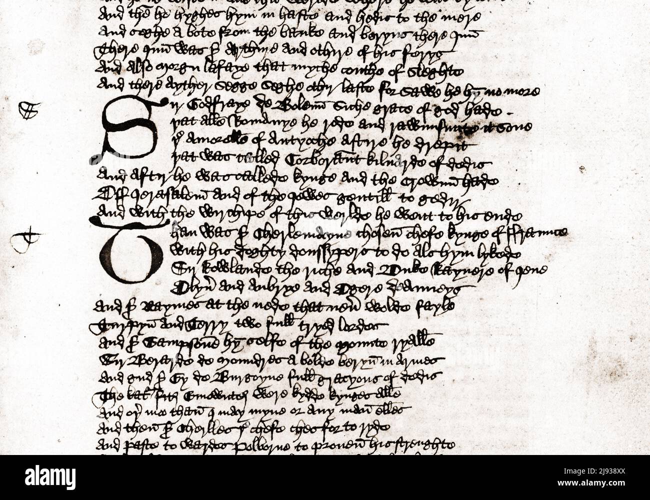 Facsimile of a 15th Century English manuscript, The Parlemant of the ...