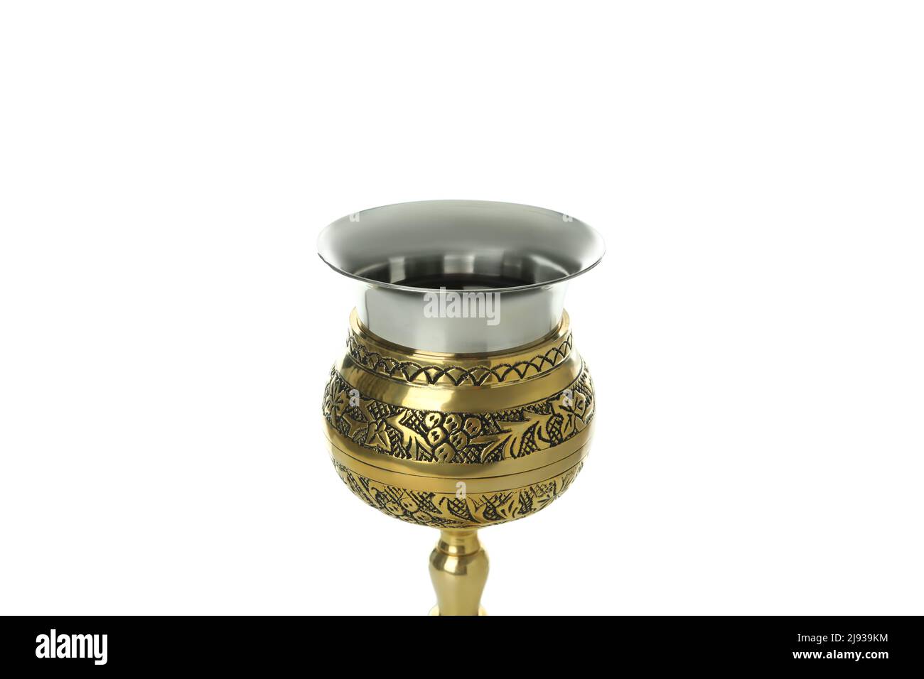 Concept of Eucharist, goblet isolated on white background Stock Photo ...