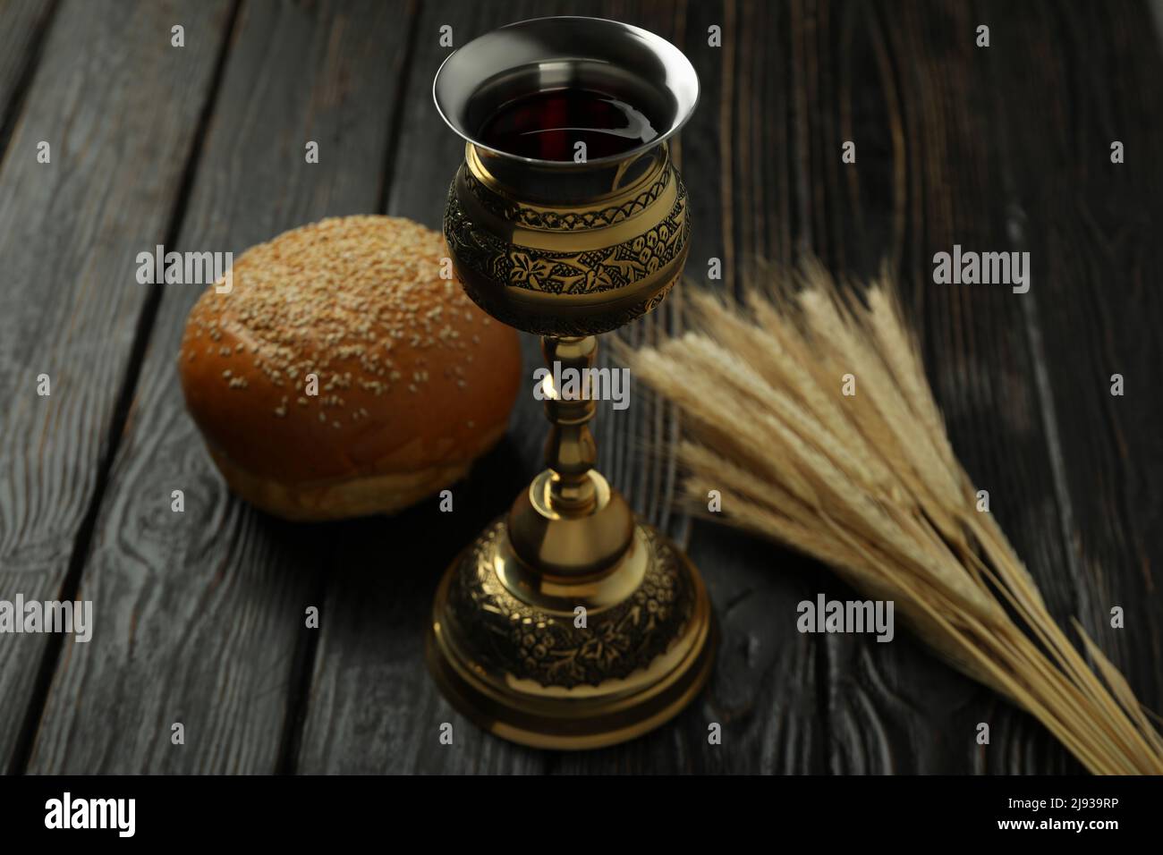 Concept or composition of Eucharist, close up Stock Photo - Alamy