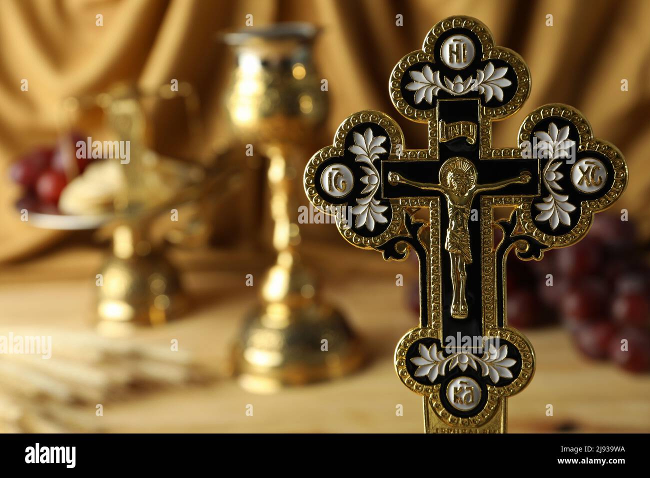 Concept or composition of Eucharist, close up Stock Photo - Alamy
