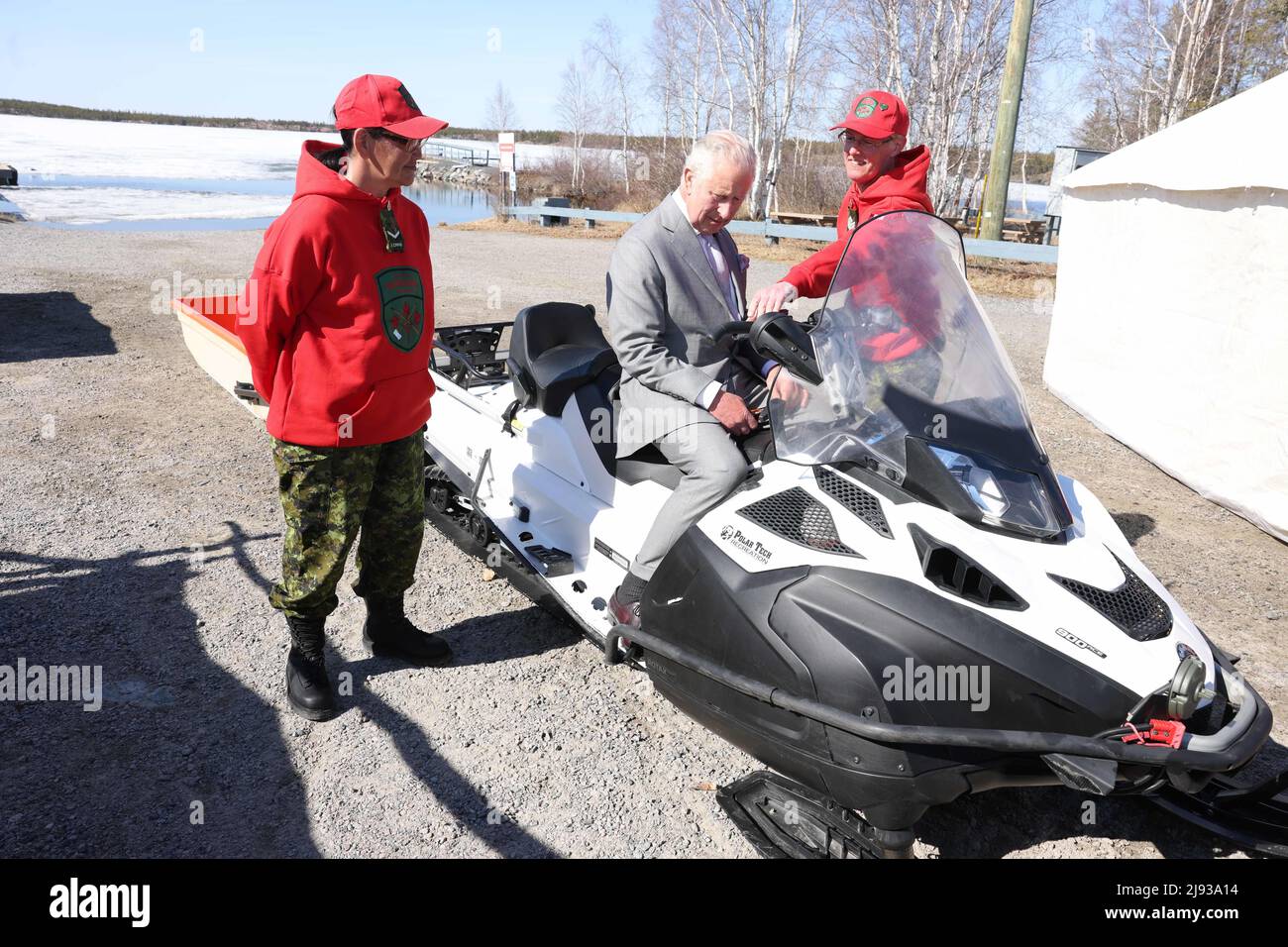 The Prince of Wales during a visit to the Canadian Rangers at Fred ...