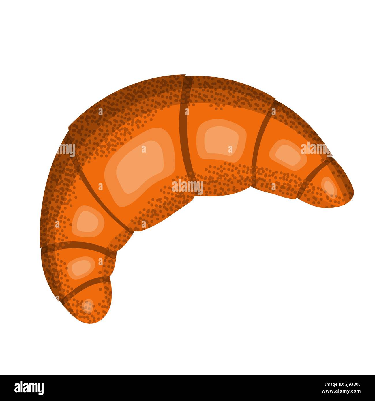 Illustration of a croissant, vector on a white background Stock Vector ...