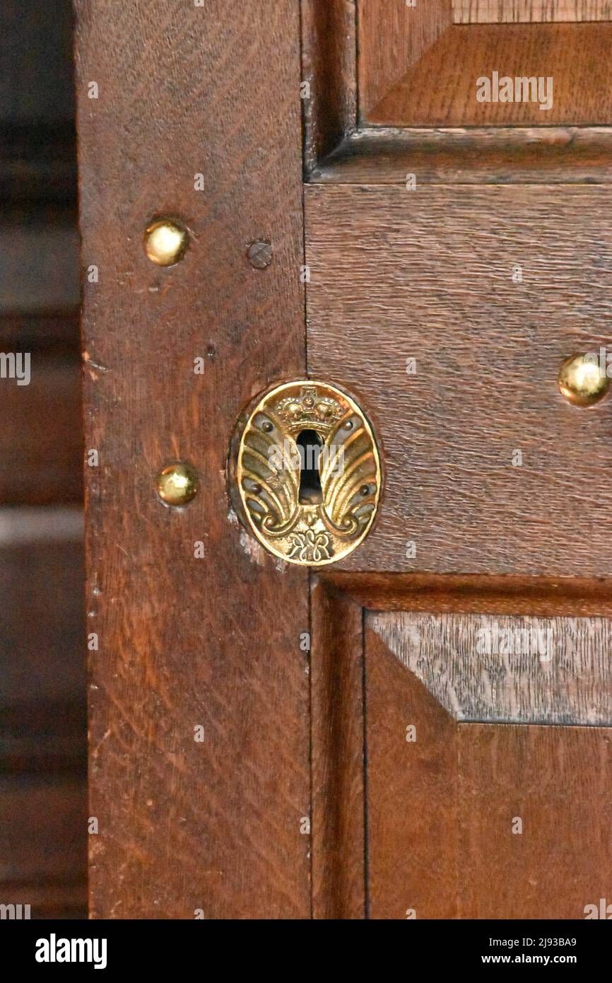 Passage lock in Hampton Court Palace, Richmond, London, England Stock ...