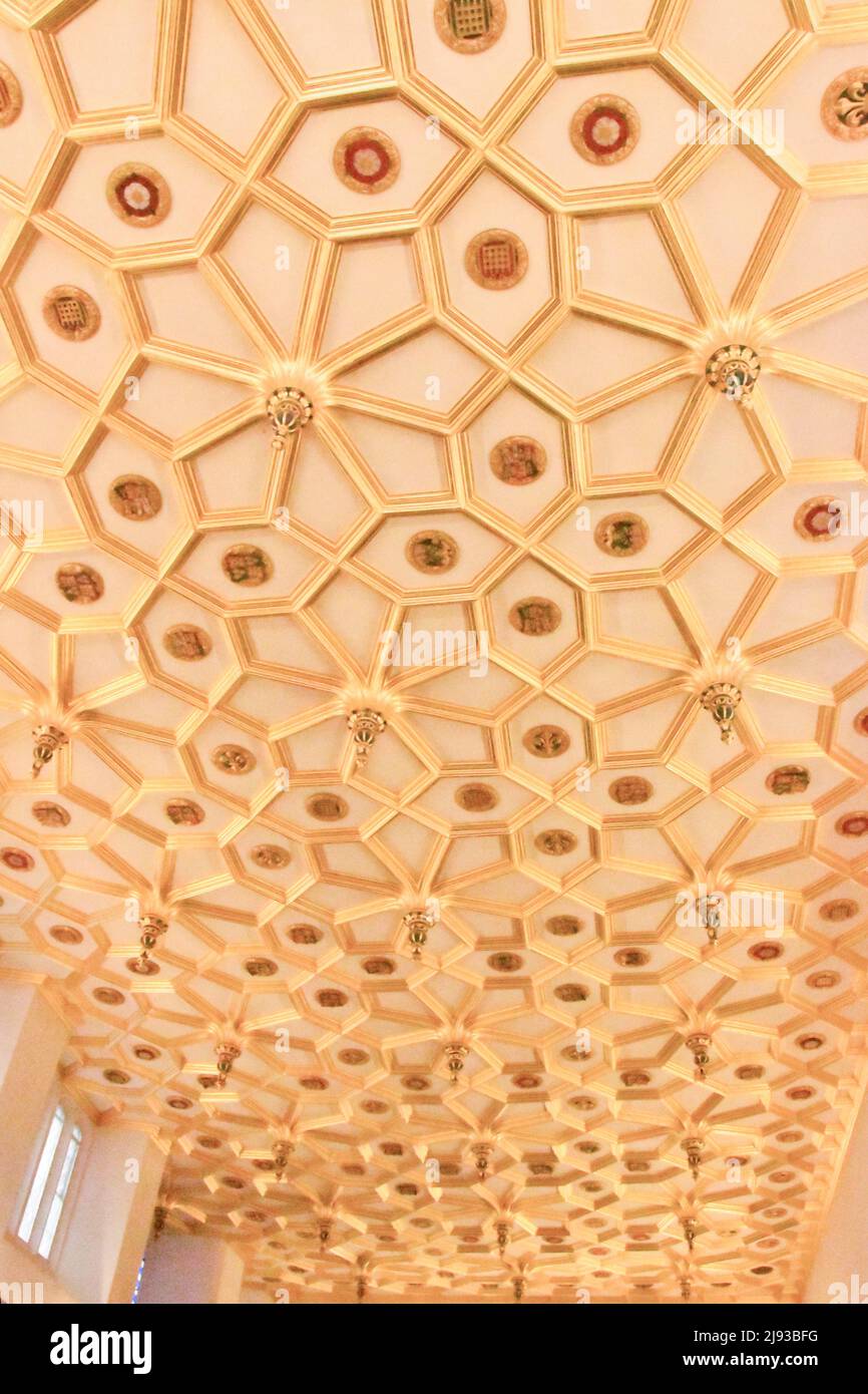 Ceiling of the Watching Chamber, Hampton Court Palace, Richmond, London ...