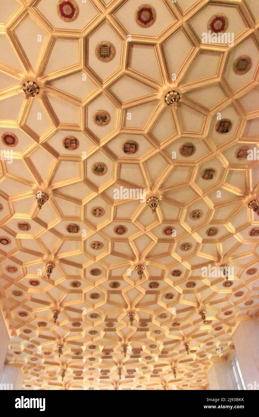 Ceiling of the Watching Chamber, Hampton Court Palace, Richmond, London ...