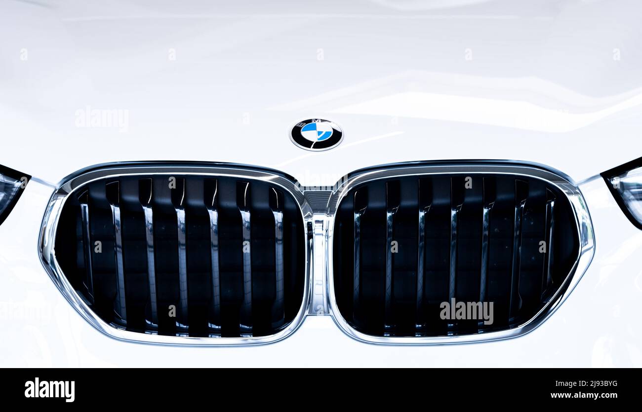 Rottweil, Germany. 19th May, 2022. The logo of the car manufacturer BMW ...