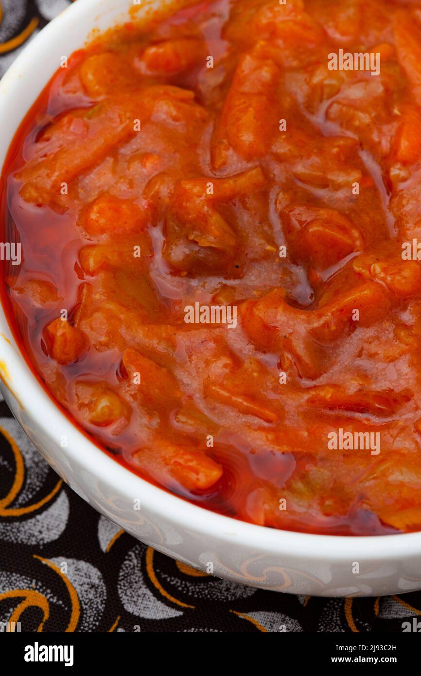 South African vegetable relish or side dish called Chakalaka ...