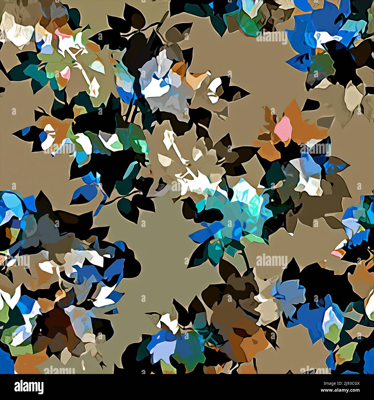 Textile and wallpaper patterns. A printable digital illustration work ...