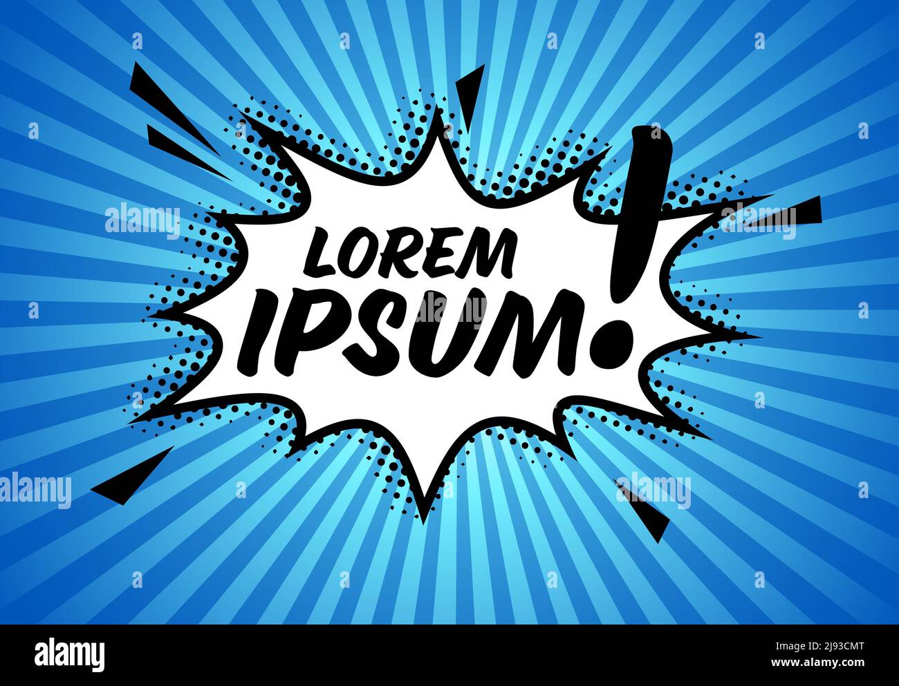 Retro comic speech sound action shout yell bubble template - just write ...