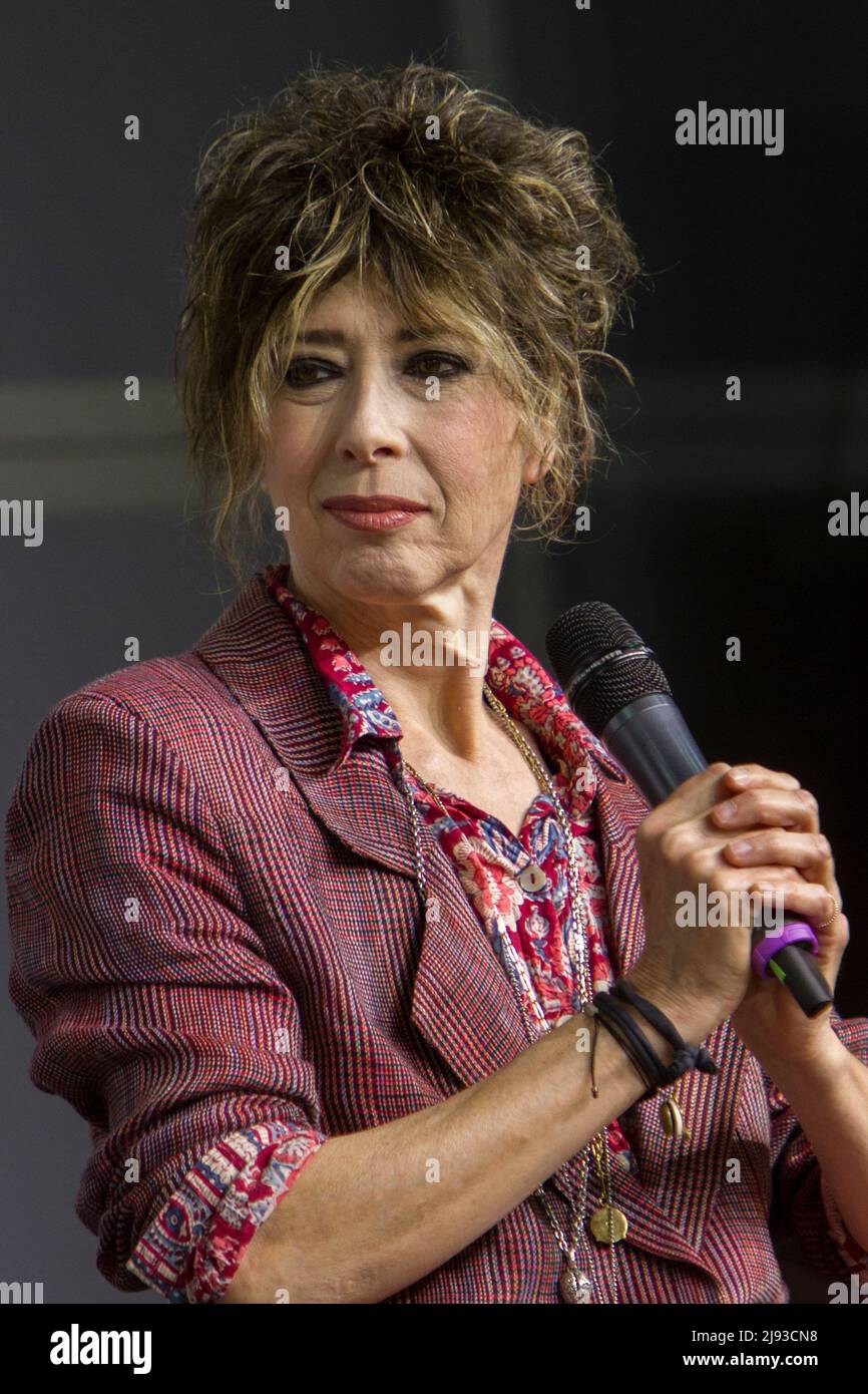 Turin, Italy. 19th May 2022. italian actress Veronica Pivetti is guest ...