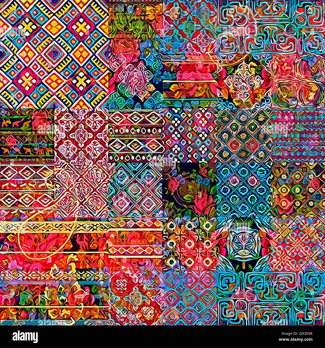 Textile and wallpaper patterns. A printable digital illustration work ...