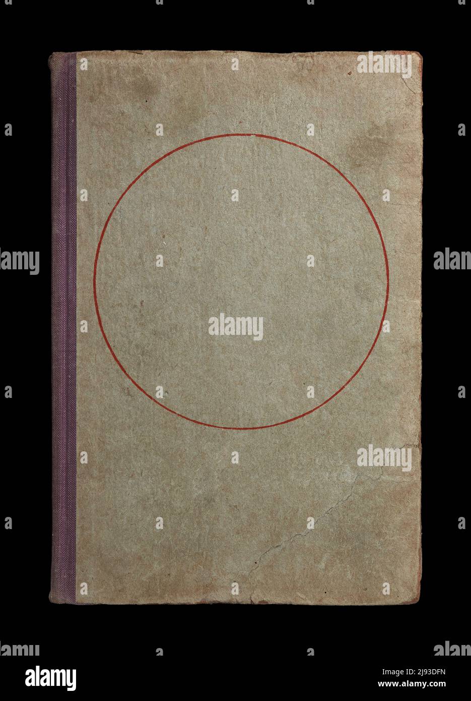 old dirty book cover mockup isolated on black Stock Photo - Alamy