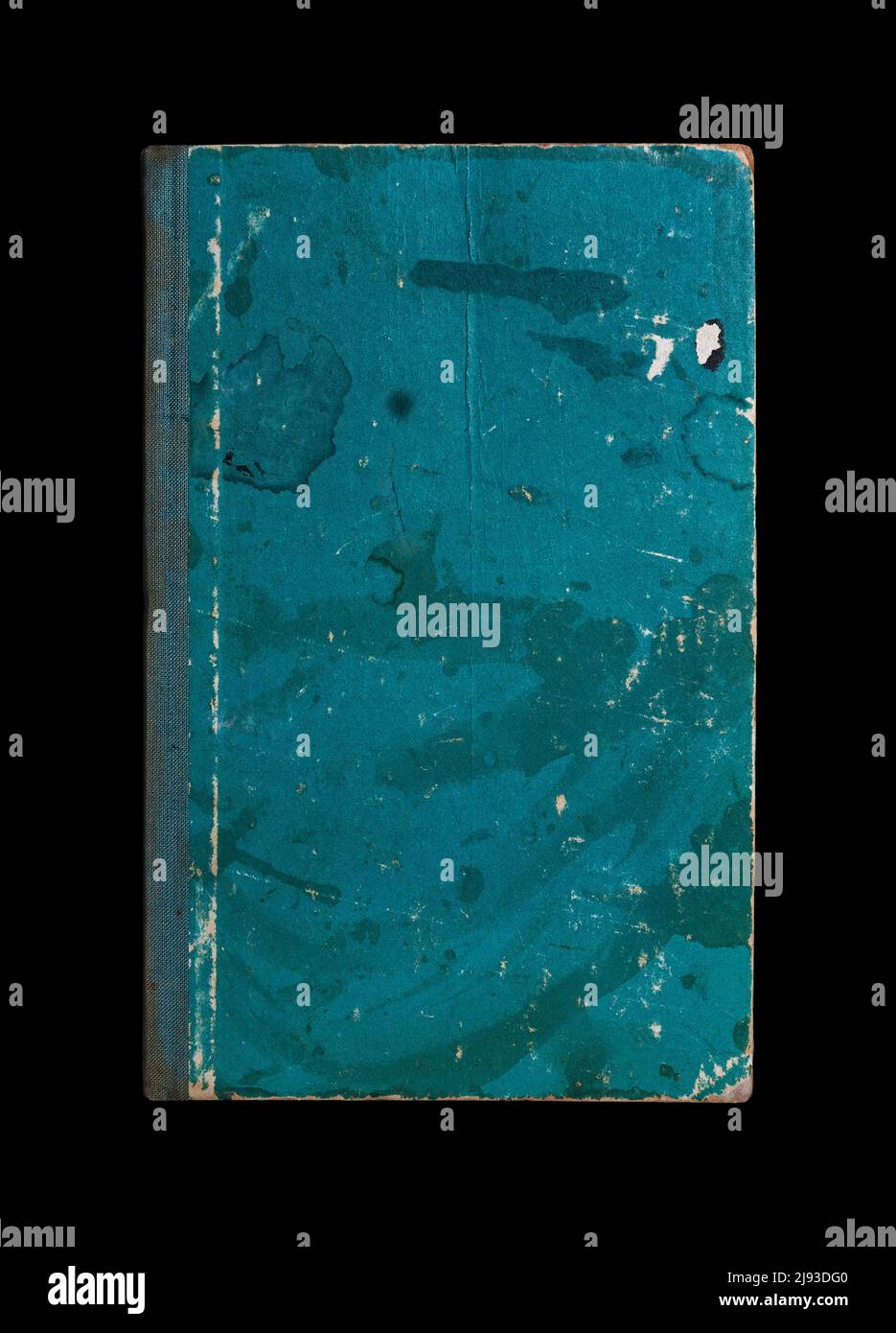 old dirty book cover mockup isolated on black Stock Photo - Alamy