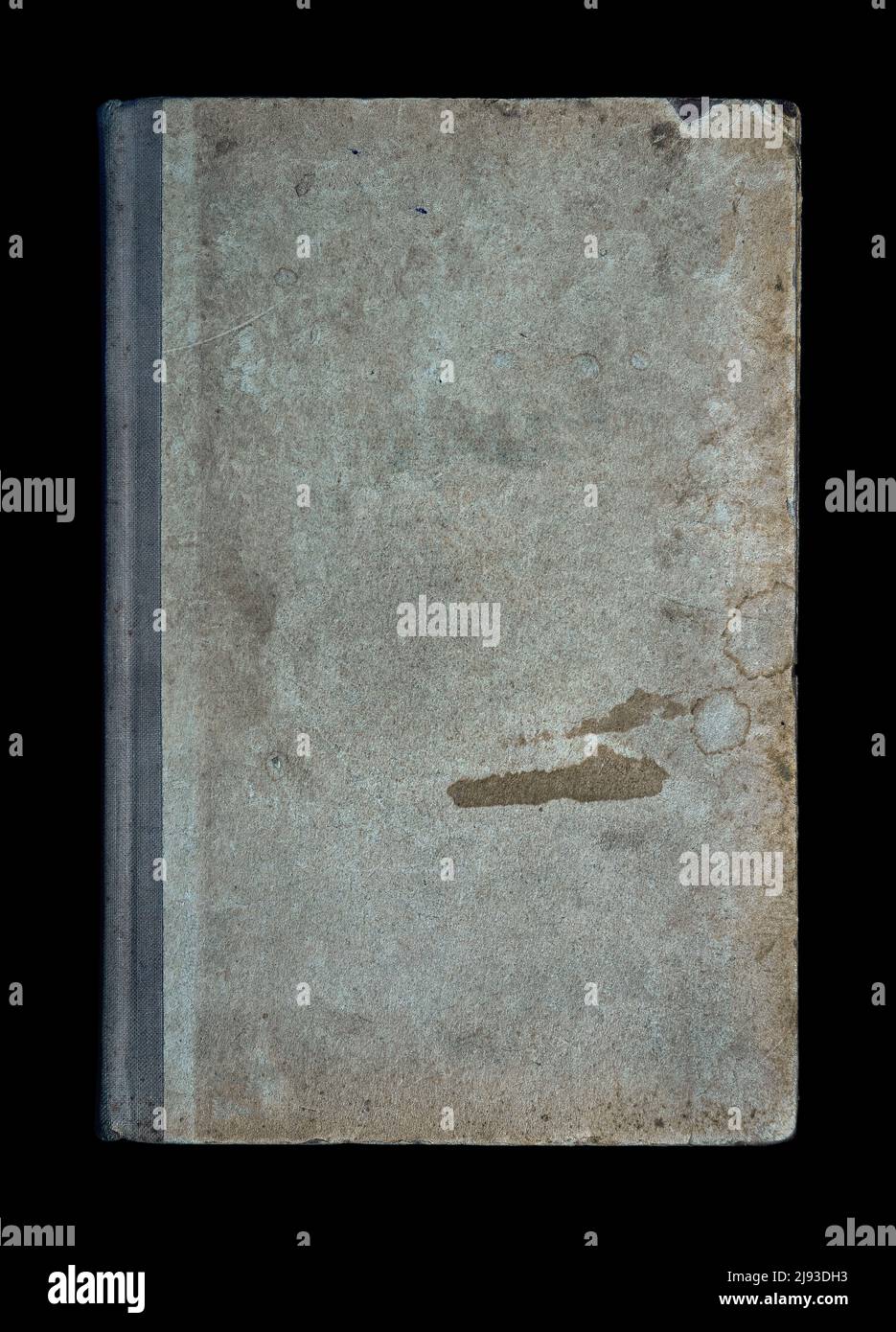 old dirty book cover mockup isolated on black Stock Photo - Alamy