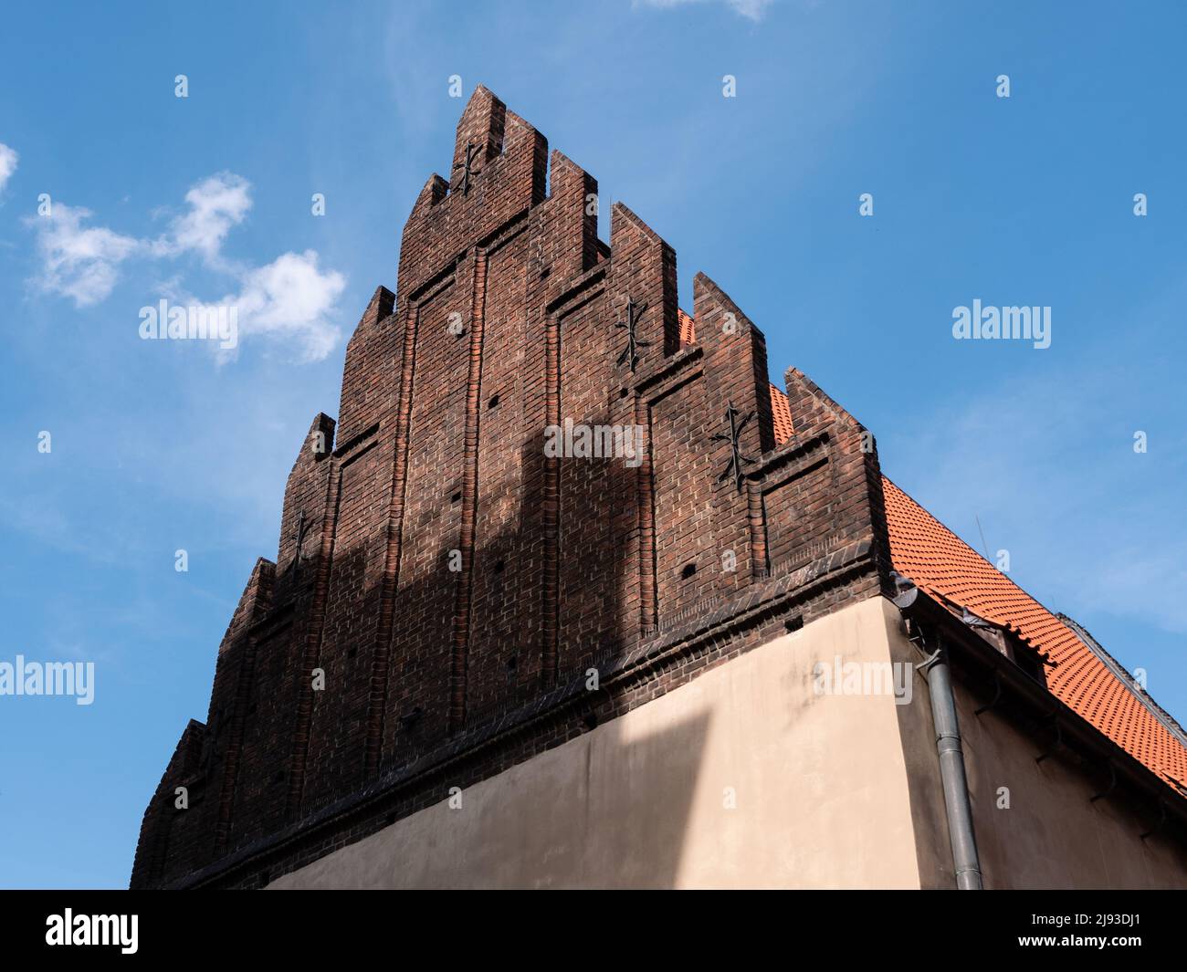 Old New Synagogue or Staronova Synagoga in the Josefov Jewish Quarter ...