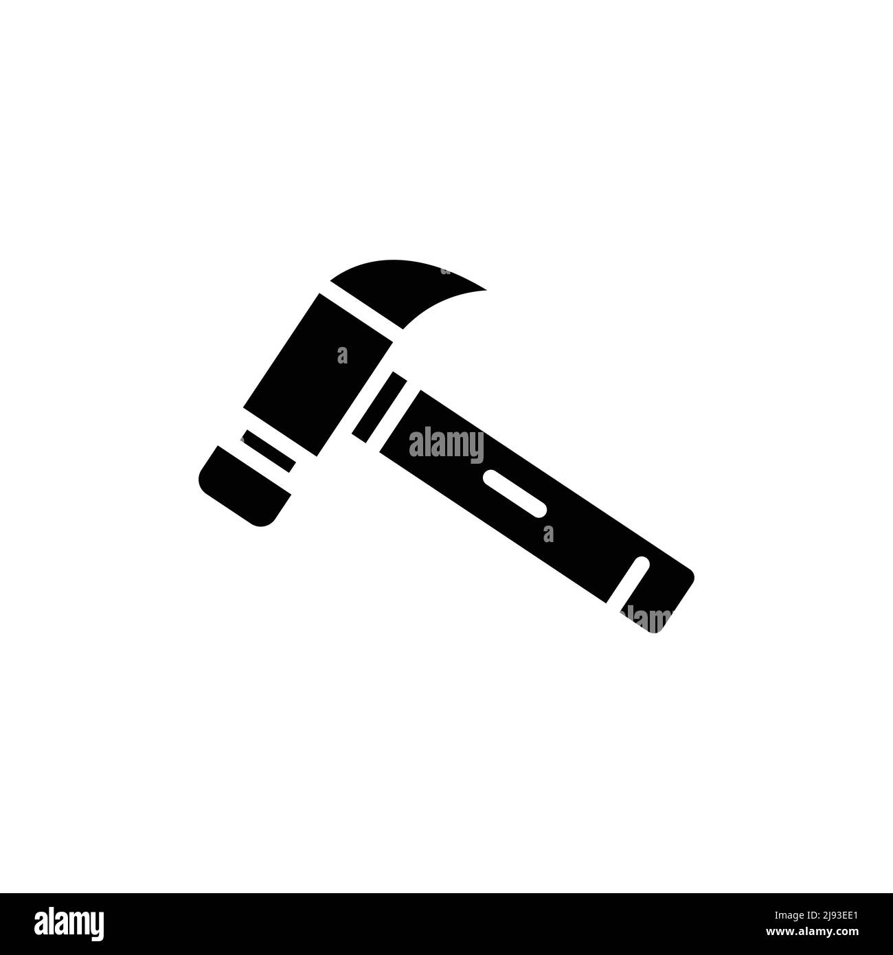 Hammer icon vector. Repair. Solid icon style. simple design editable ...