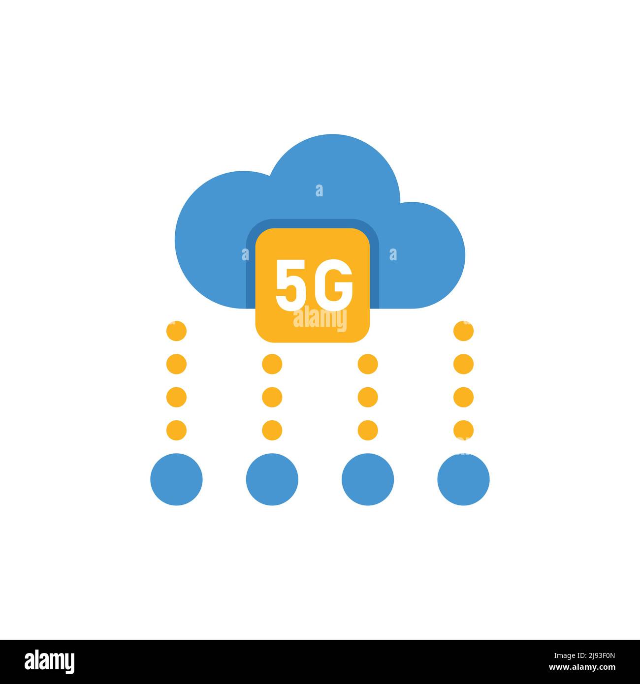 5G wireless internet wifi connection in flat style. Global network ...