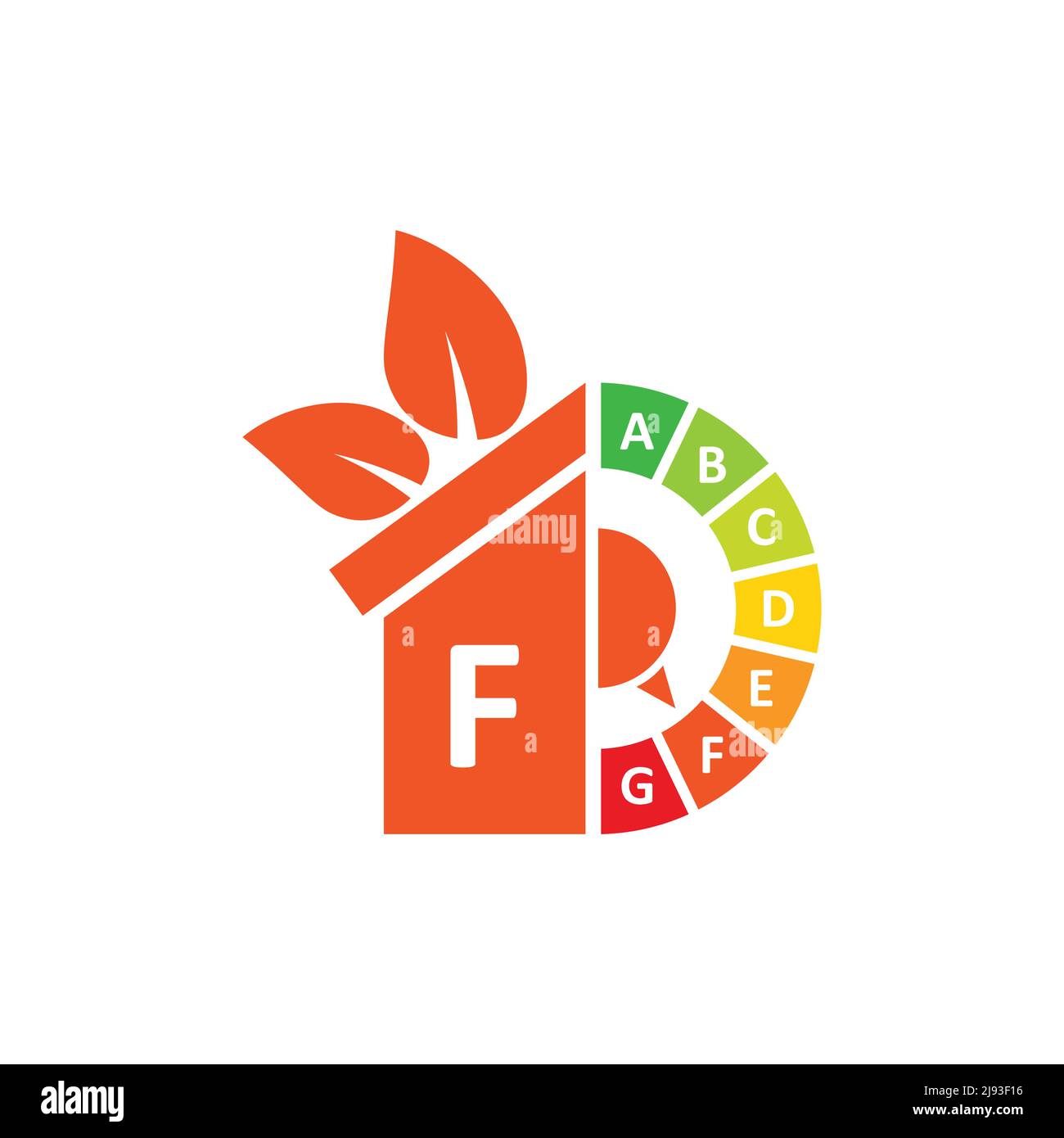 Energy efficiency in flat style. F ecological class vector illustration ...