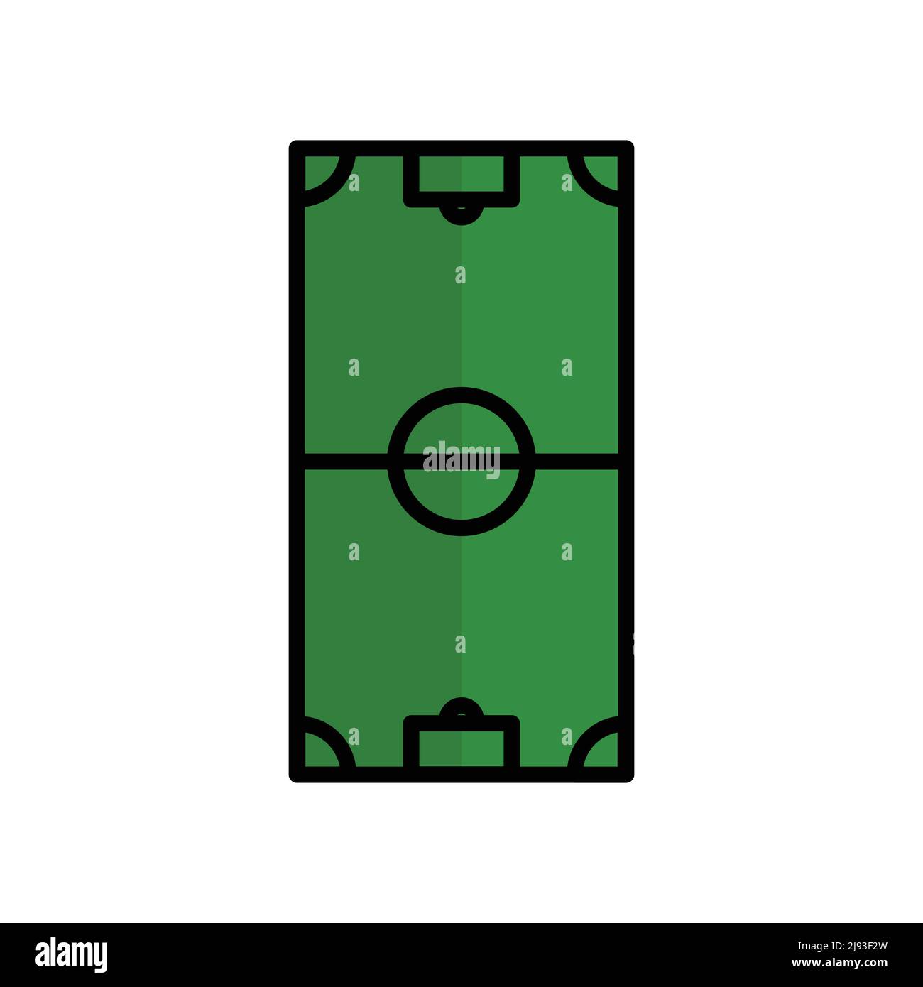 Football field icon vector. suitable for football symbol, sport. Filled ...