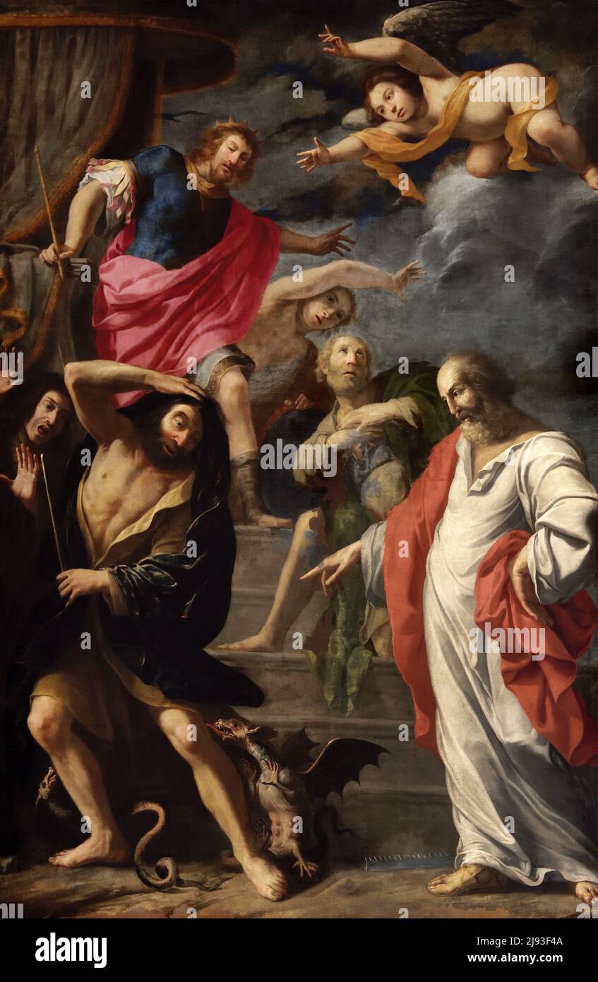 Miracolo di San Simone e San Giuda - olio su tela - pittore emiliano ...