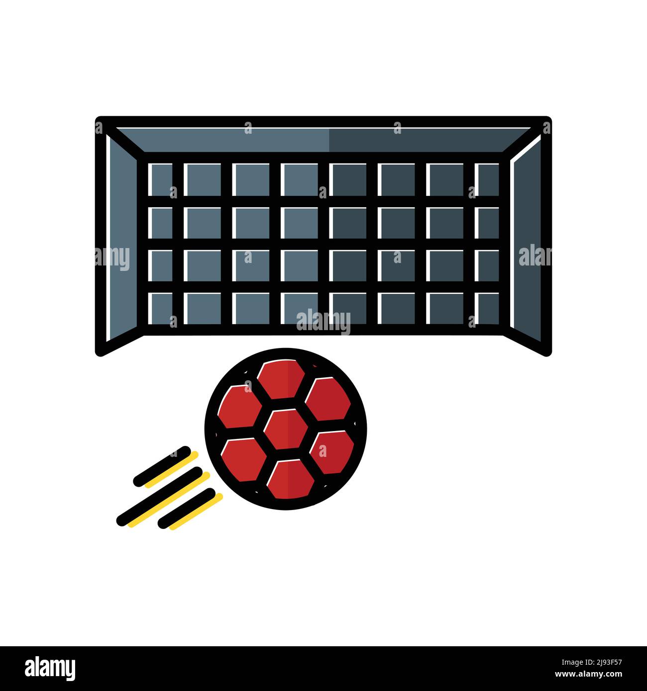 soccer goal icon vector. suitable for football symbol, sport. Filled ...