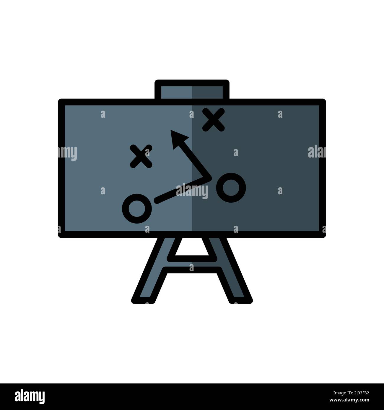 Strategy board icon vector. suitable for football symbol, sport. Filled ...