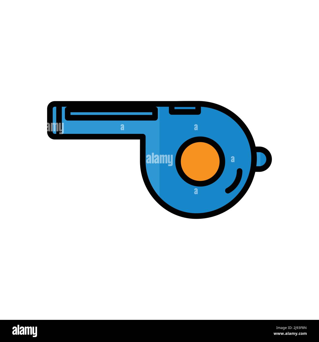 Whistle icon vector. suitable for sport symbol. Filled line icon style ...