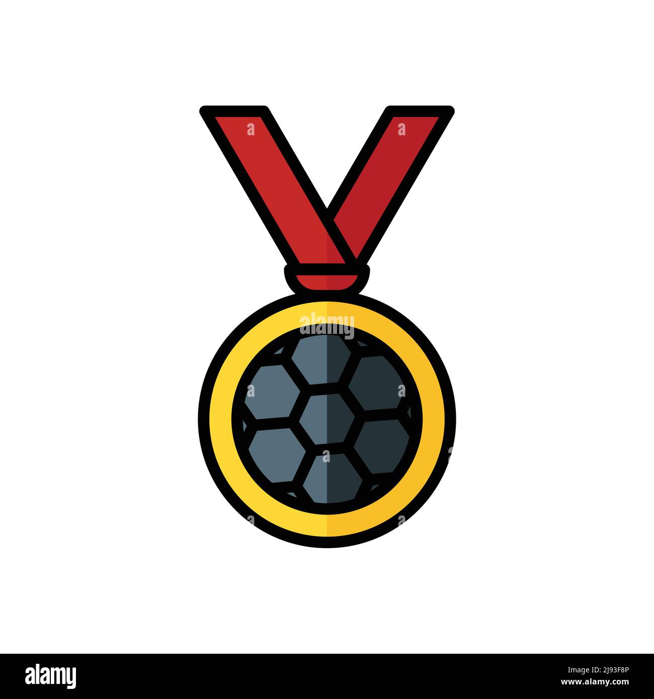 Medal icon vector. suitable for football Champion symbol, winner, sport ...