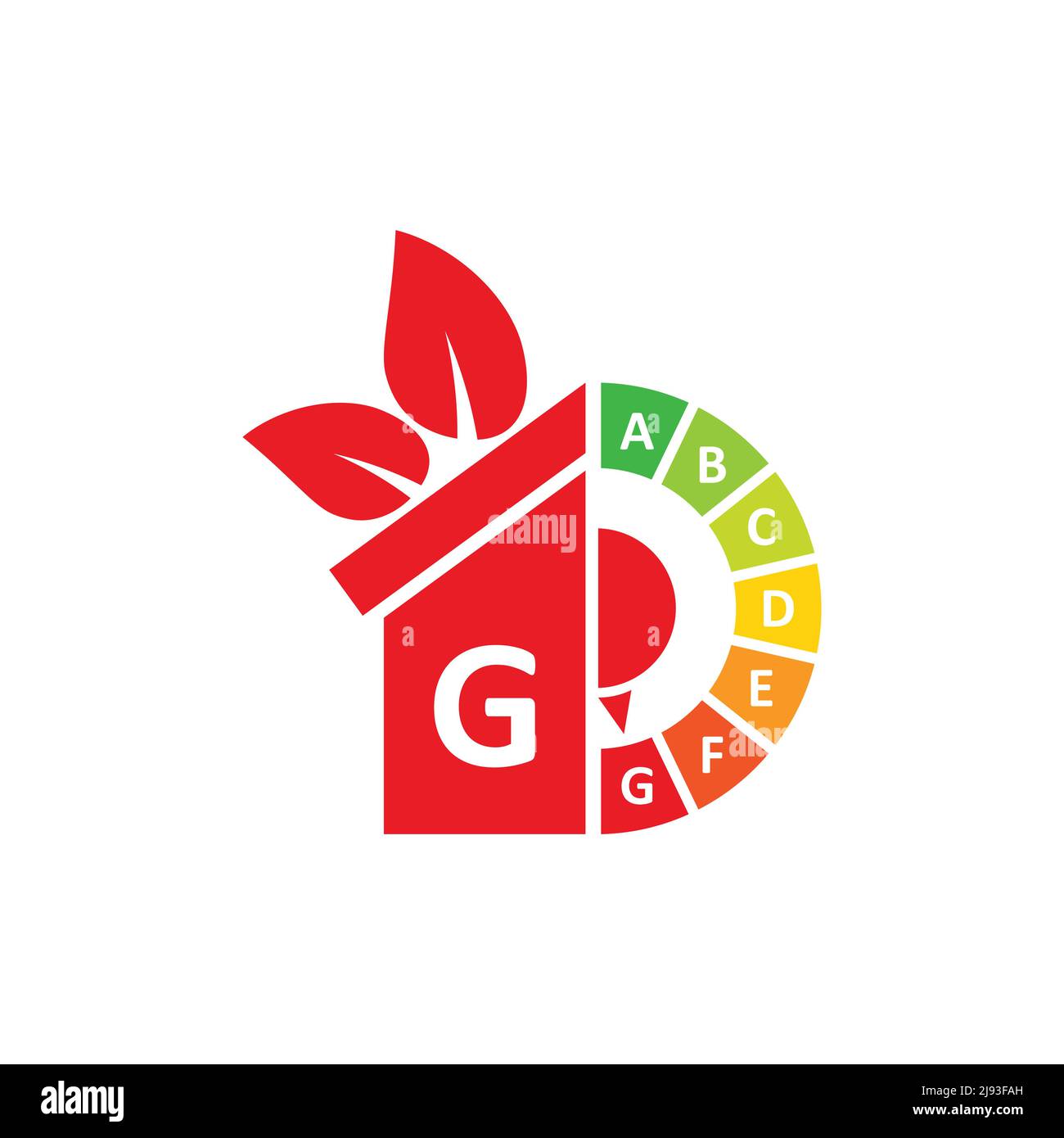 Energy efficiency in flat style. G ecological class vector illustration ...