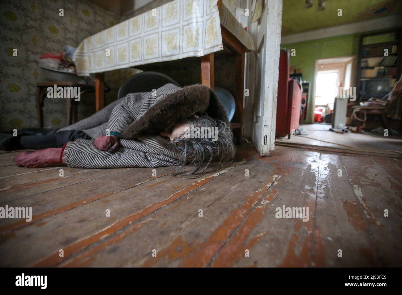 April 6, 2022, Bucha, Ukraine: (EDITORS NOTE: Image depicts death).A ...