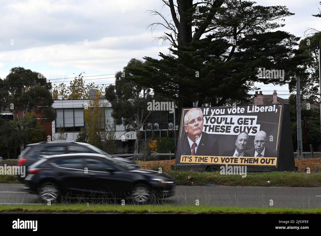 Roadside negative election campaign ad, created by the Australian Labor ...
