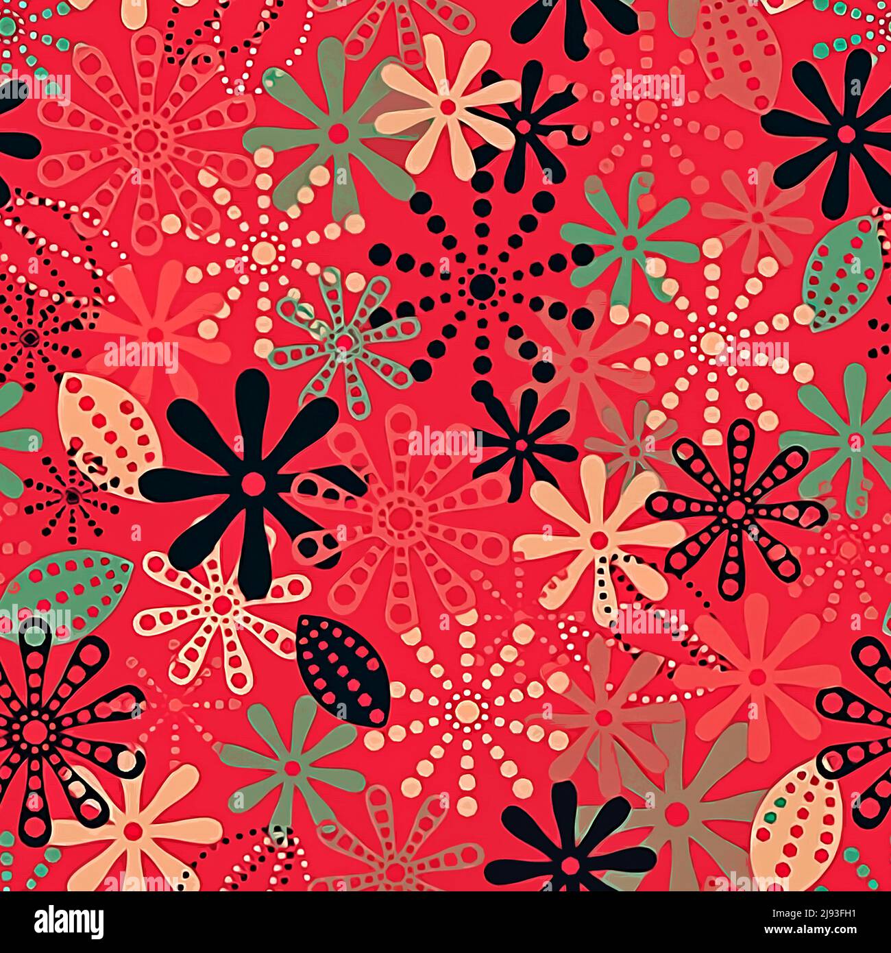 Textile and wallpaper patterns. A printable digital illustration work ...