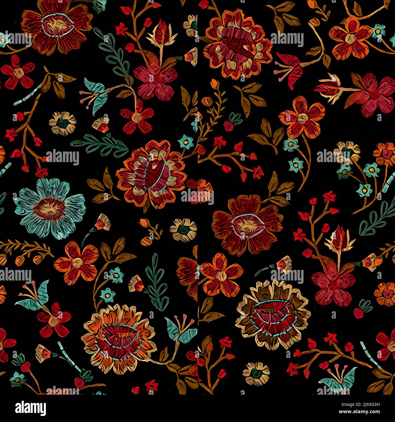 Textile and wallpaper patterns. A printable digital illustration work ...