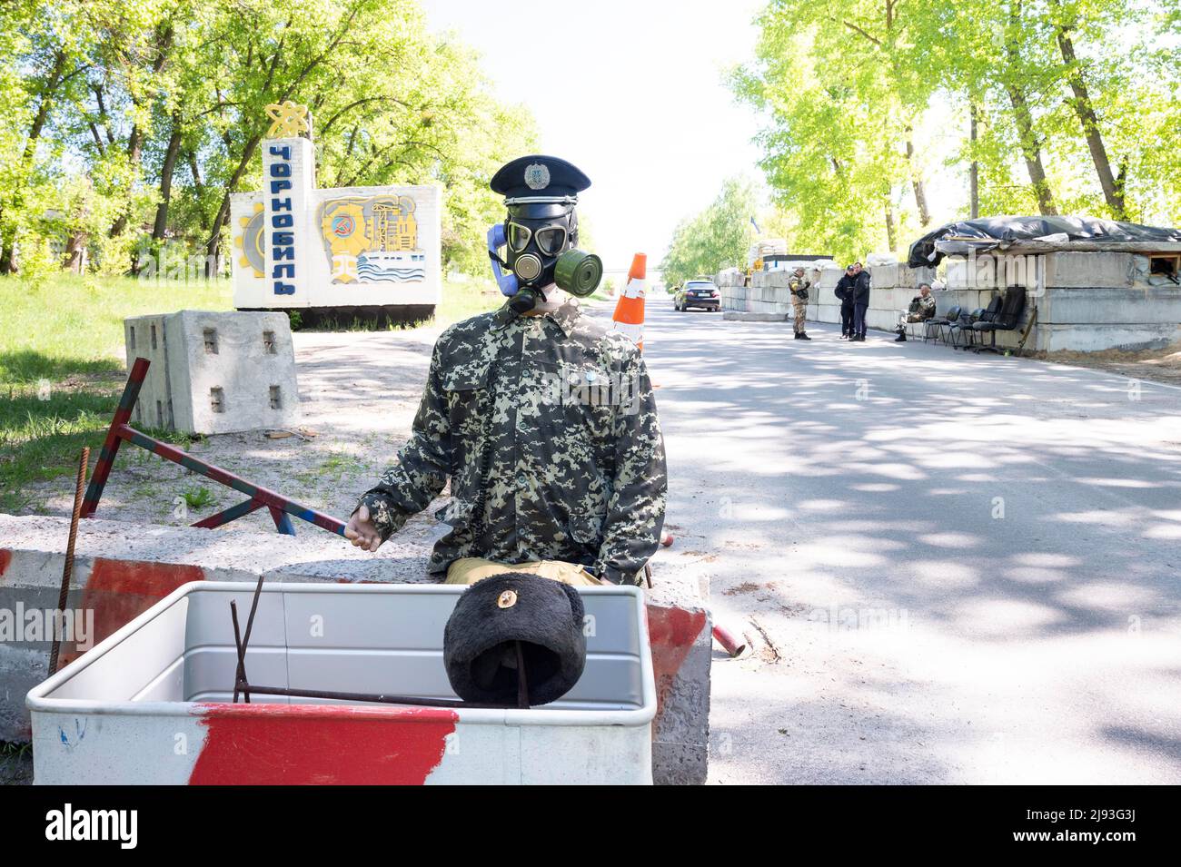 Chernobyl, Kyiv Oblast, Ukraine. 19th May, 2022. Mannequin at the ...