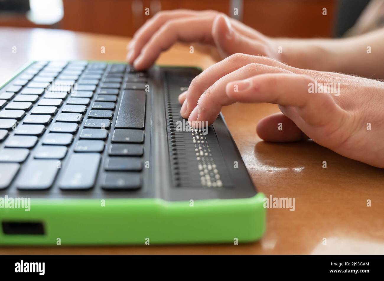 Visual impairment reading computer hi-res stock photography and images ...