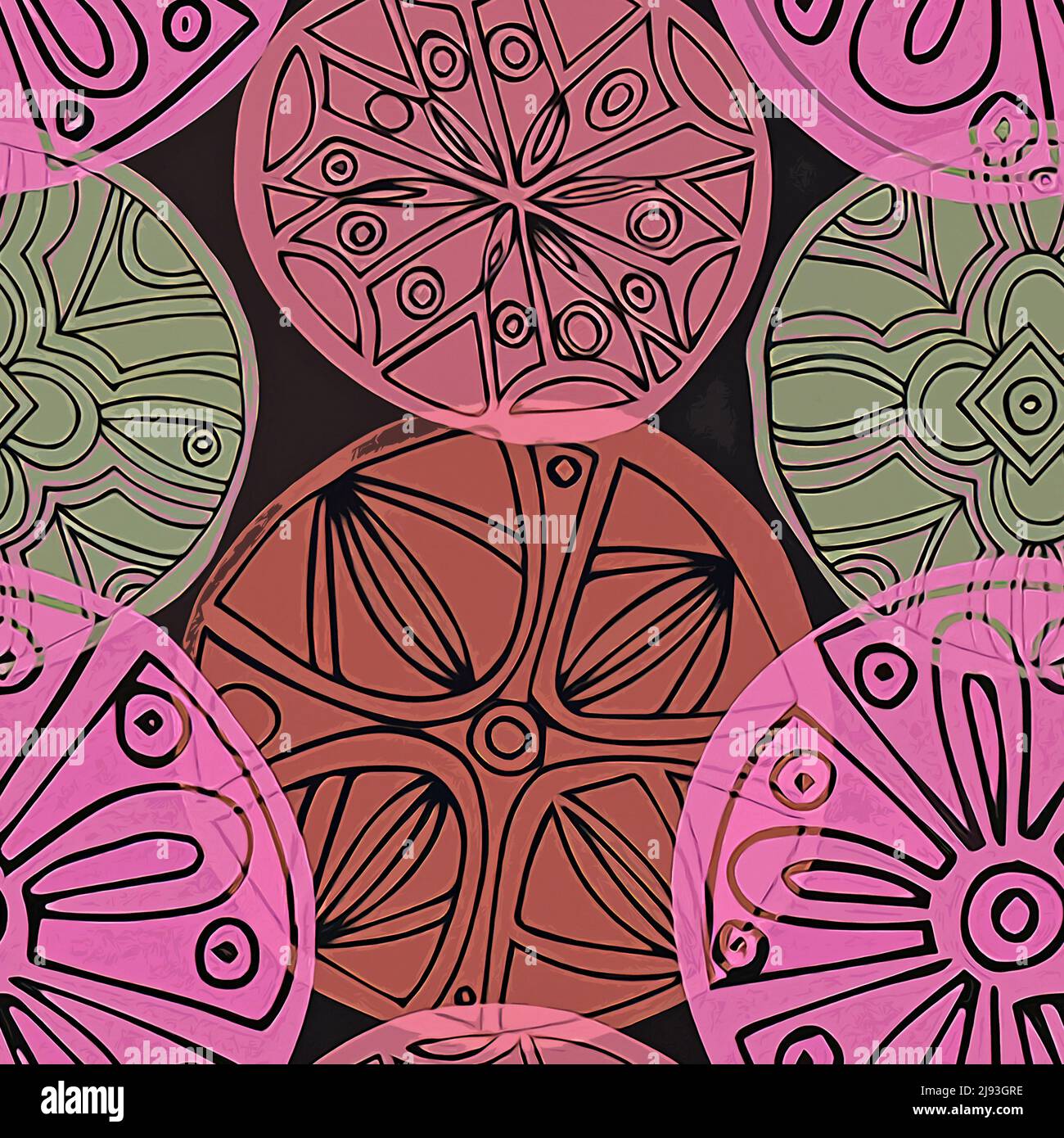 Textile and wallpaper patterns. A printable digital illustration work ...