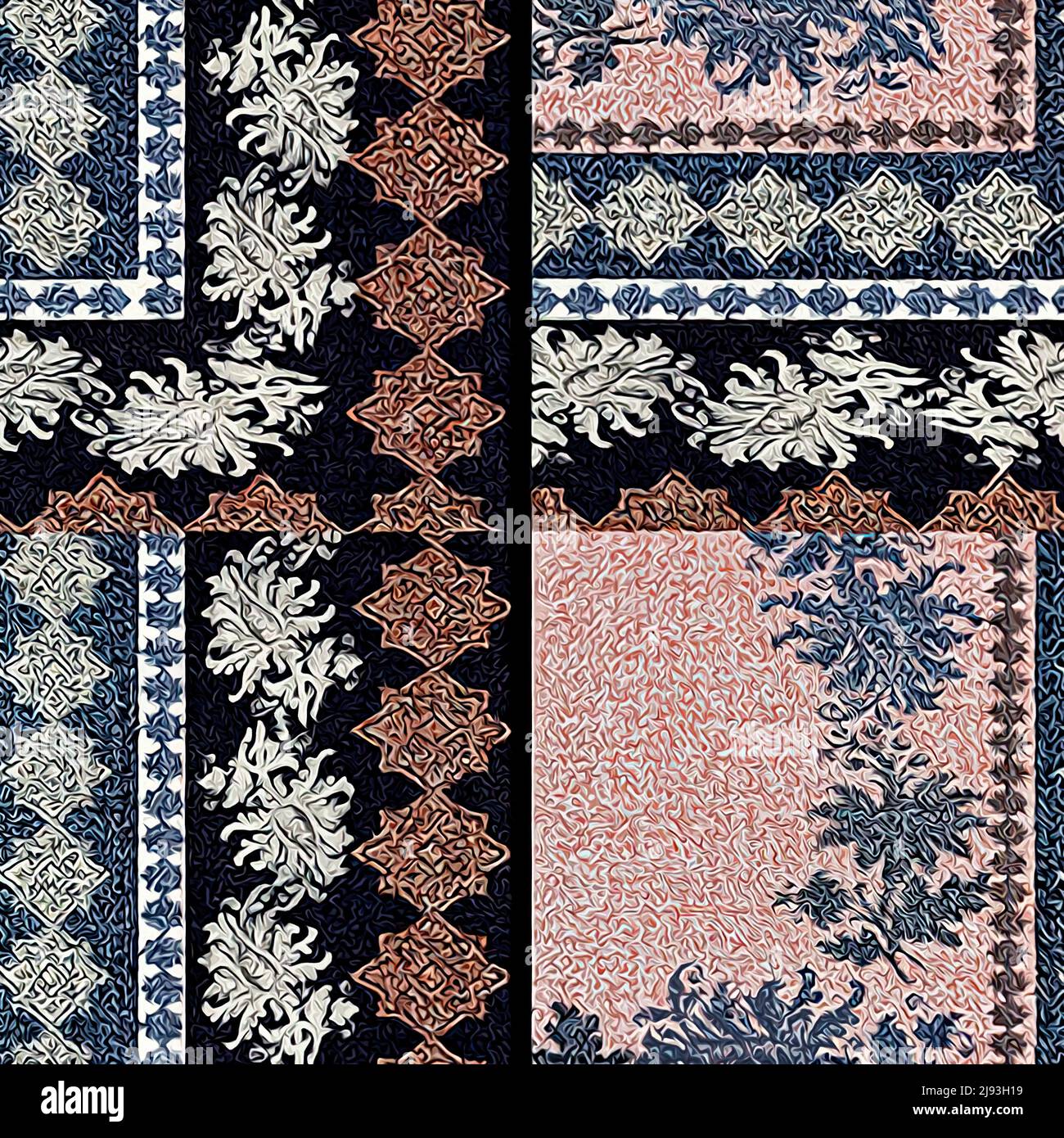 Textile and wallpaper patterns. A printable digital illustration work ...