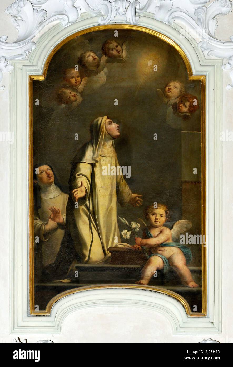 Beata Imelda Lambertini - olio su tela - Antonio Rossi - XVIII secolo ...
