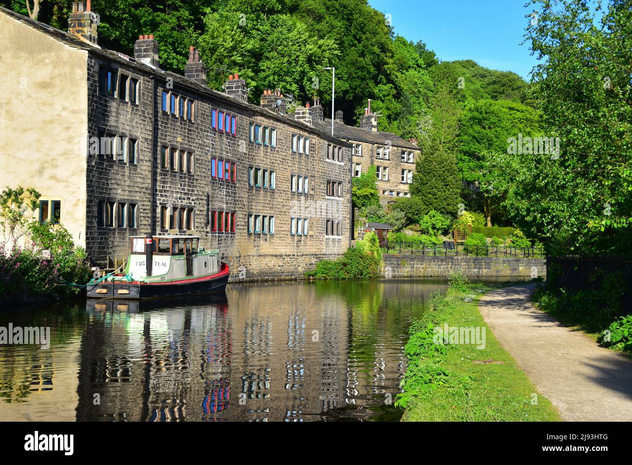 Rochdale Canal, Hebden Bridge Stock Photo - Alamy