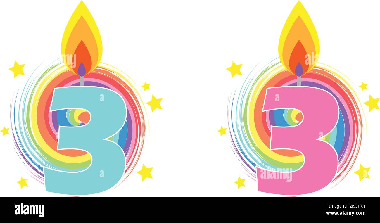 decoration number for celebration or party vector illustration Stock ...