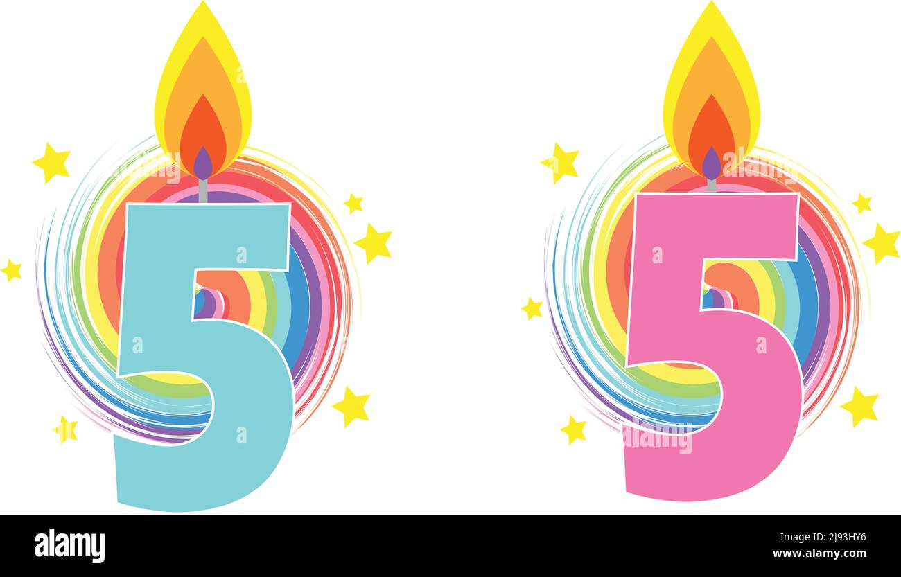 decoration number for celebration or party vector illustration Stock ...