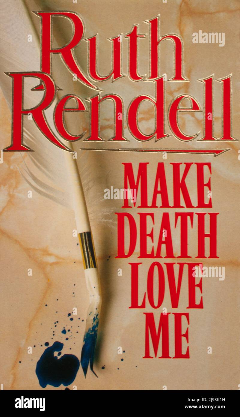 The book cover to, Make Death Love Me by Ruth Rendell Stock Photo - Alamy