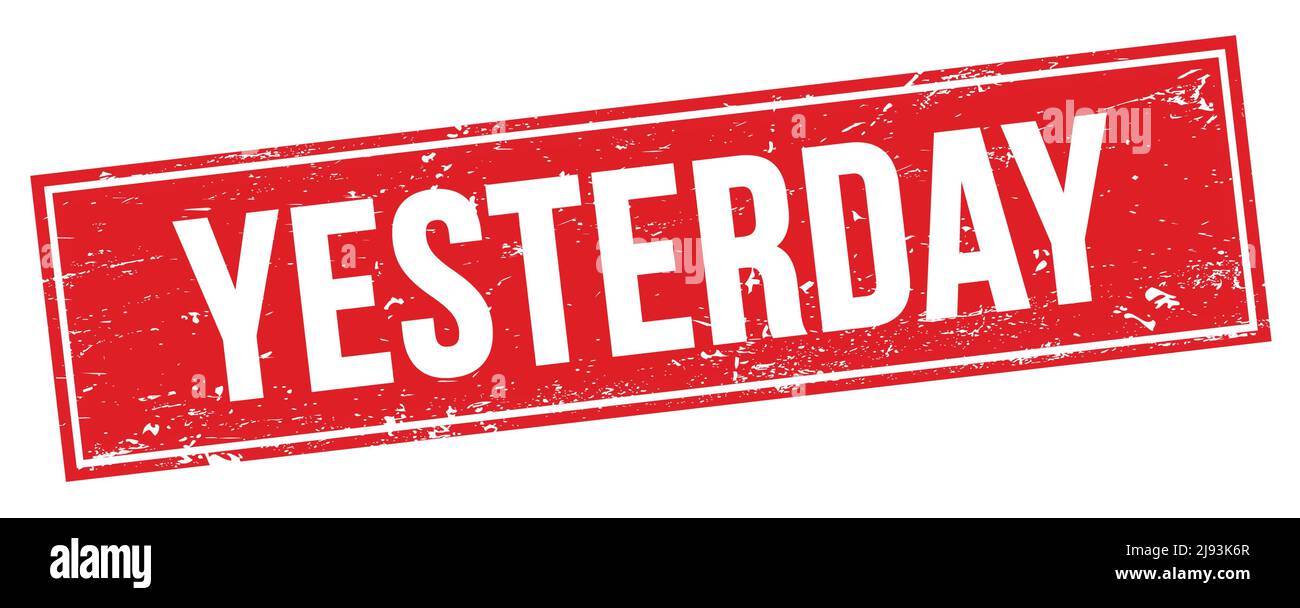 Yesterday stamp hi-res stock photography and images - Alamy