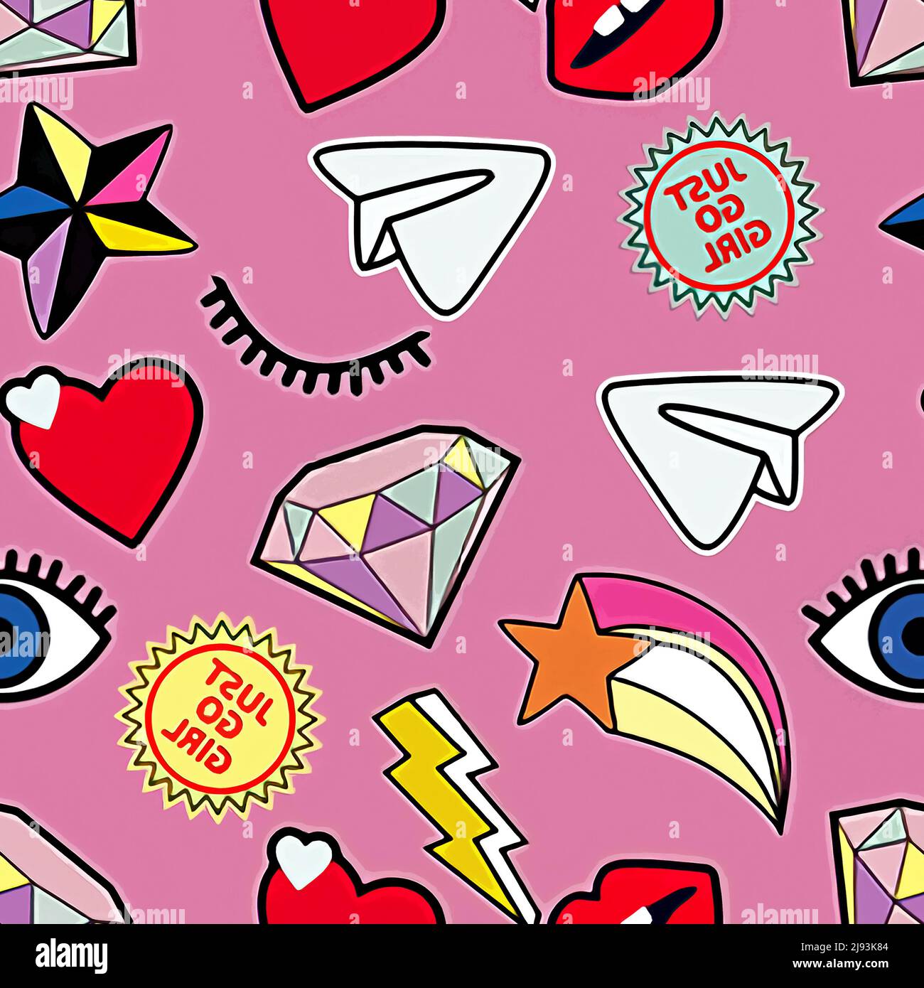 Textile and wallpaper patterns. A printable digital illustration work ...