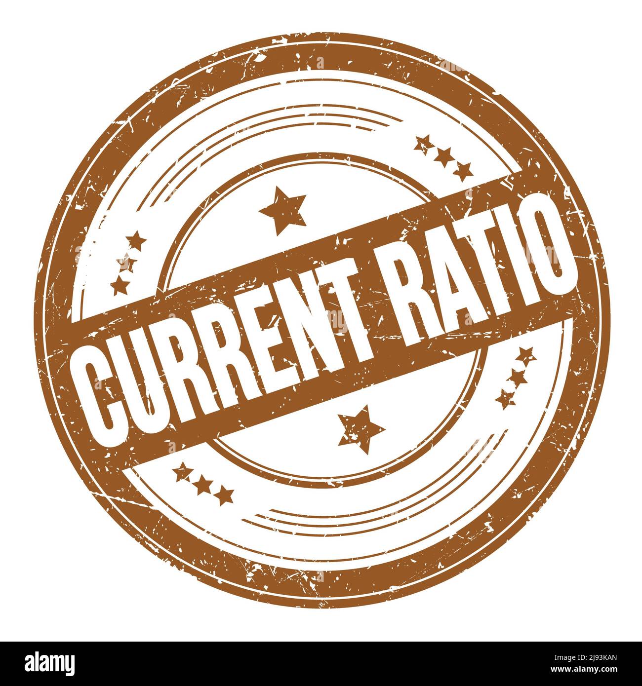 CURRENT RATIO text on brown round grungy texture stamp Stock Photo - Alamy