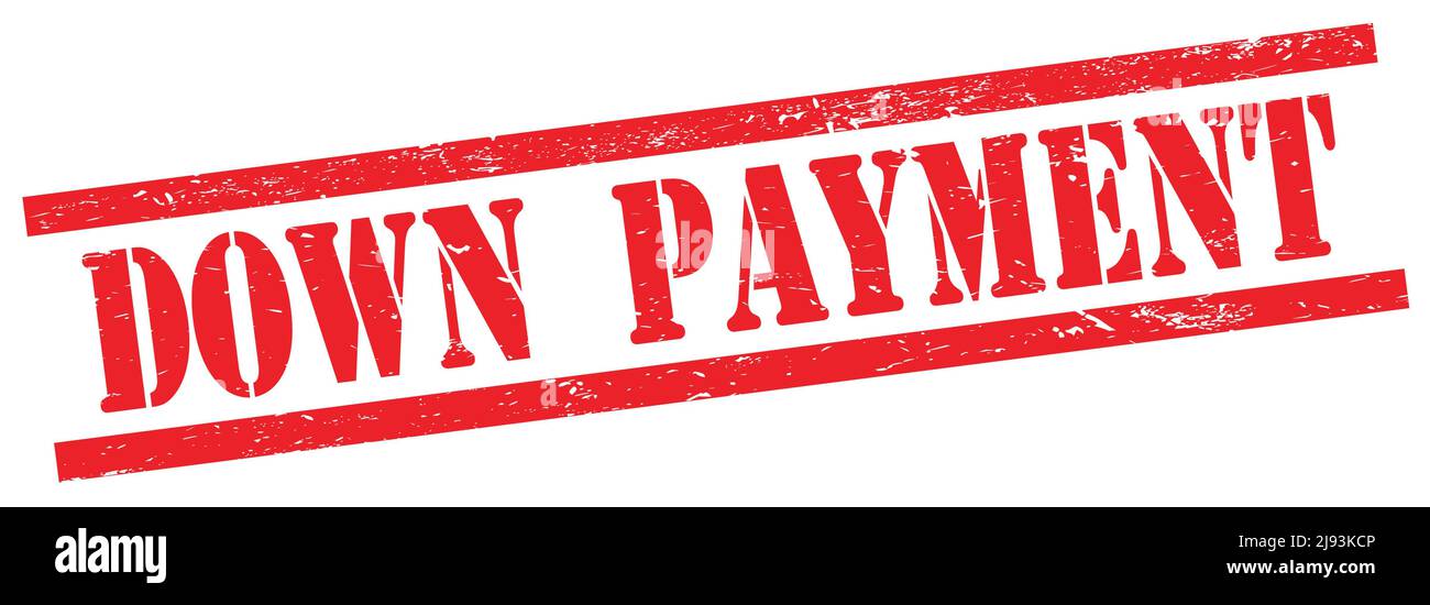 Down payment stamp hi-res stock photography and images - Alamy