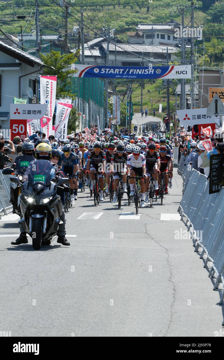 iida, nagano, japan, 2022/19/05 , start of the event at the ...