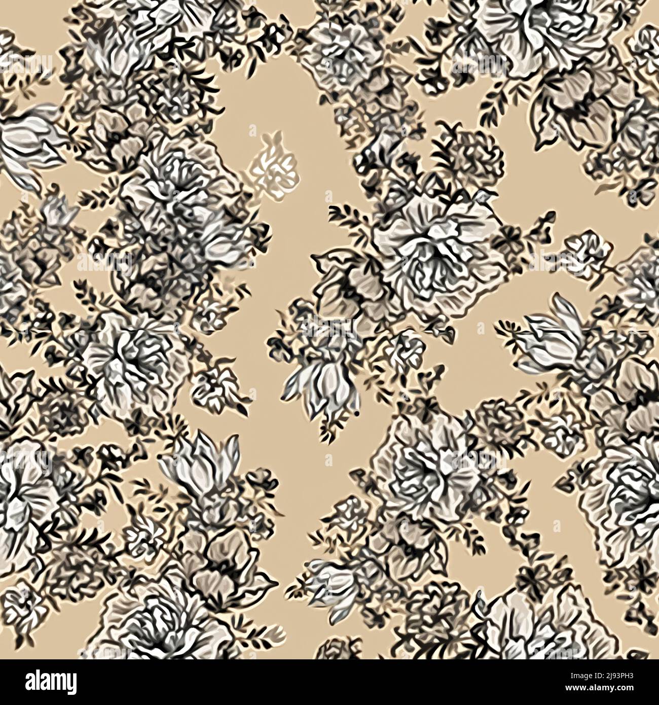 Textile and wallpaper patterns. A printable digital illustration work ...