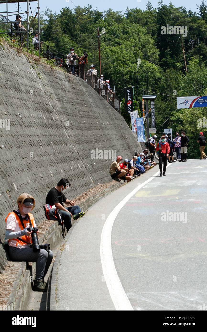 iida, nagano, japan, 2022/19/05 , spectators and photographers waiting ...