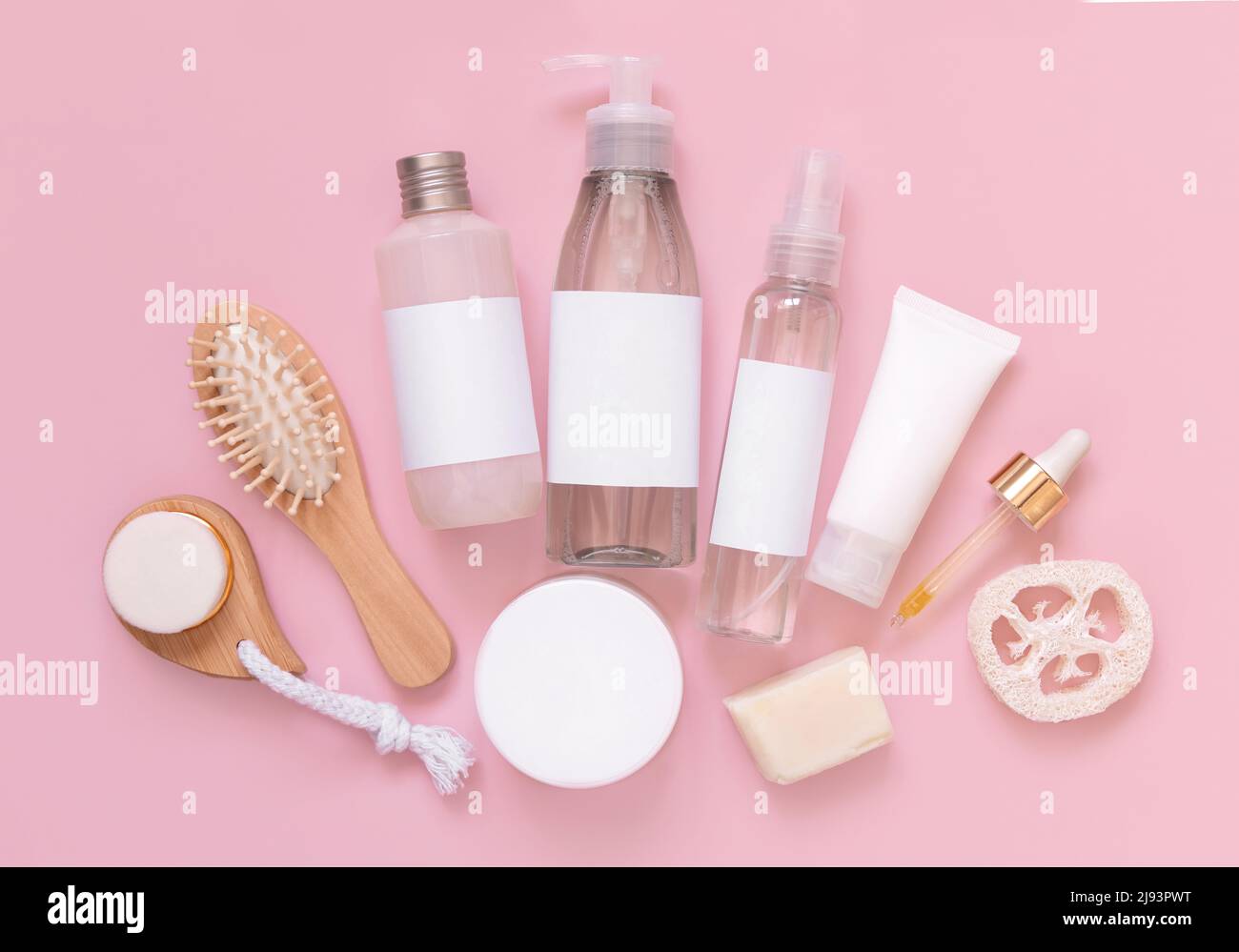 Homemade organic cosmetics in tubes and bottles and eco friendly ...